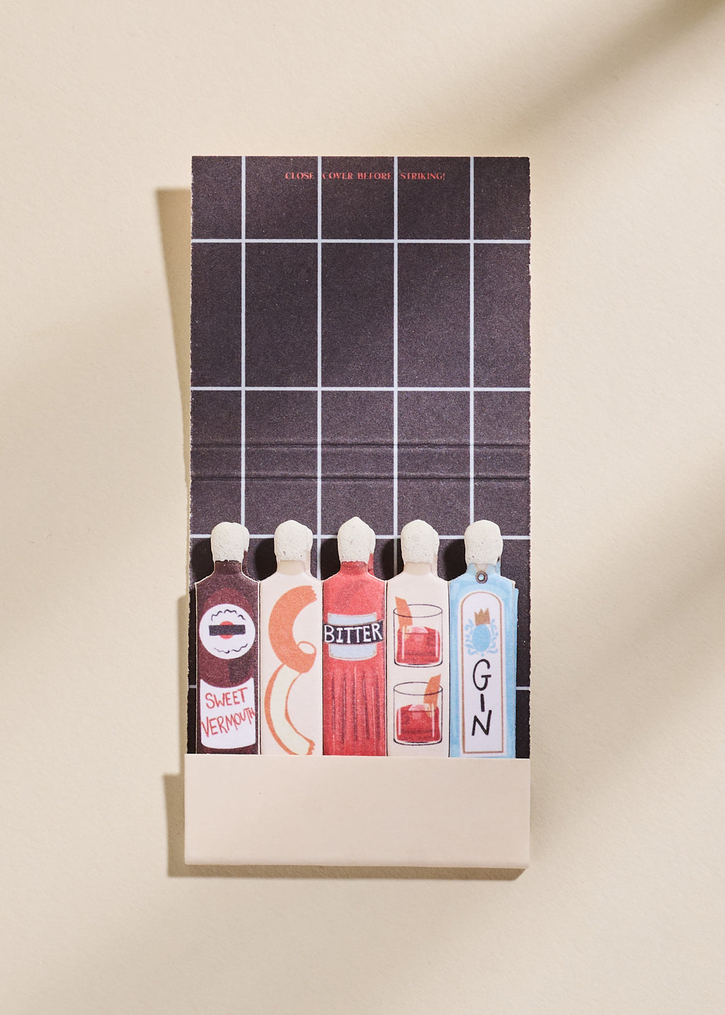 Negroni Printed 10 Stem Matchbook – One and Only Paper